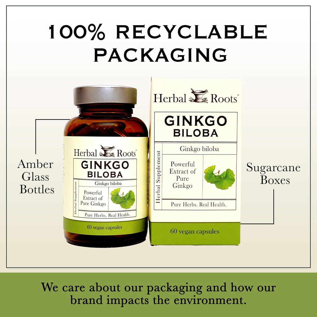 vegan herbal ginkgo biloba capsules