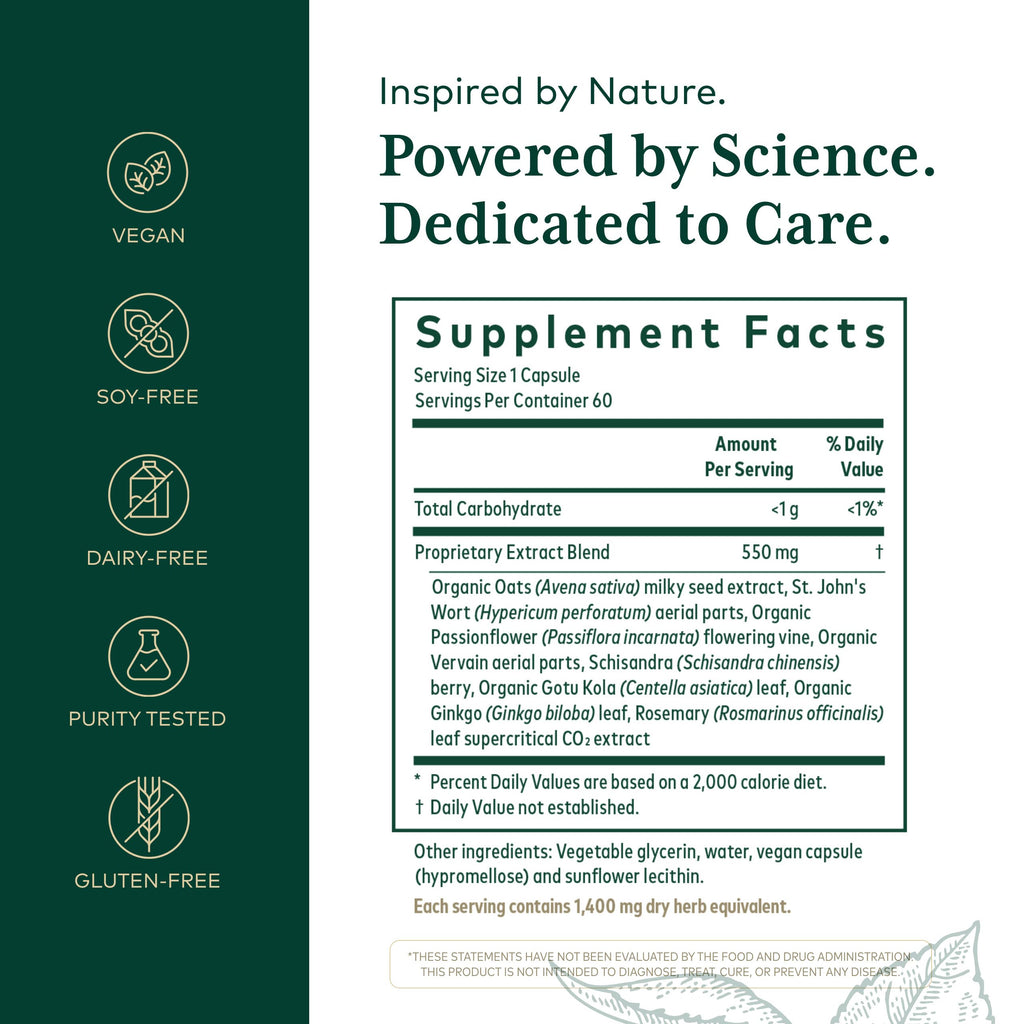 vegan herbal supplement for emotional balance