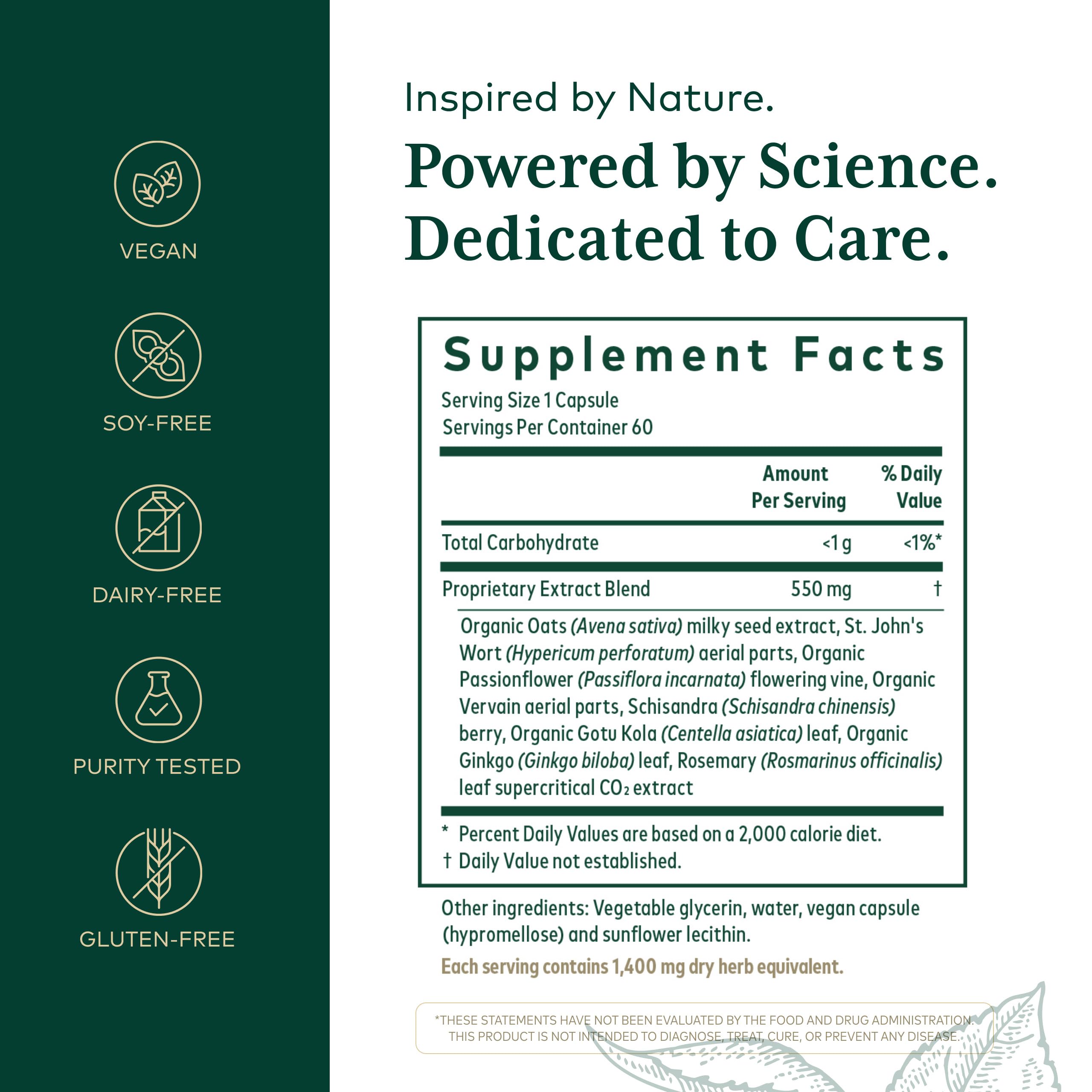vegan herbal supplement for emotional balance