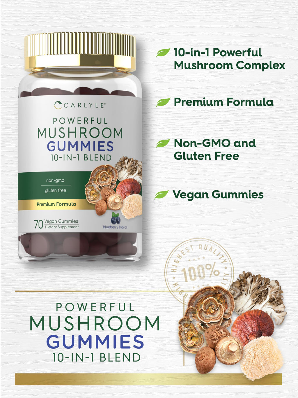 vegan herbal supplement for mushrooms