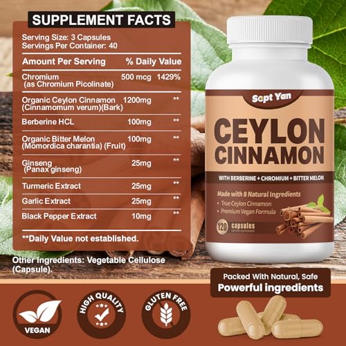 Vegan herbal supplements with cinnamon