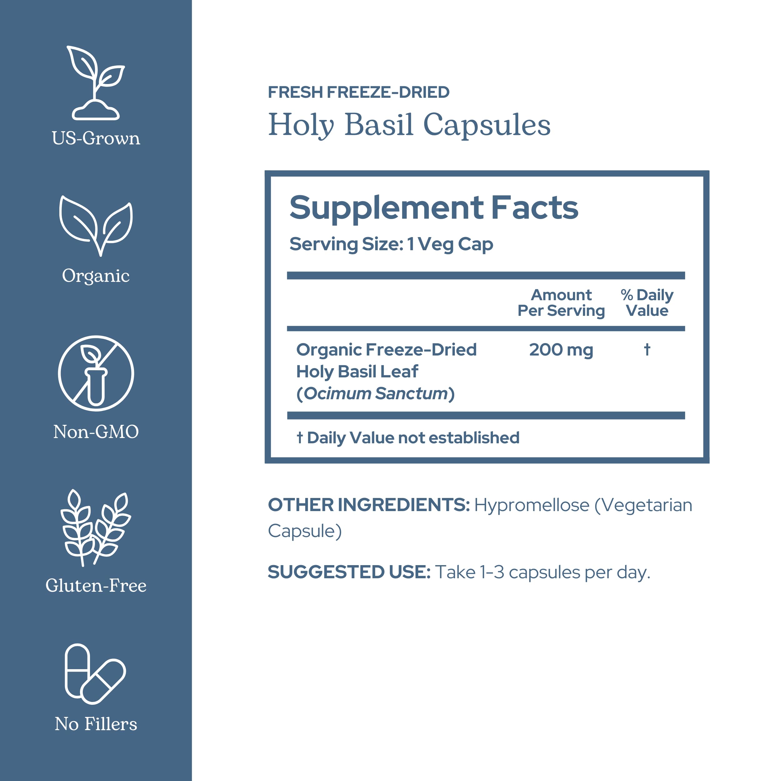 vegan holy basil supplement for stress relief