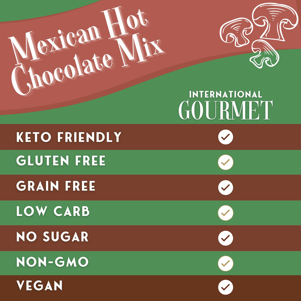 vegan hot chocolate with reishi