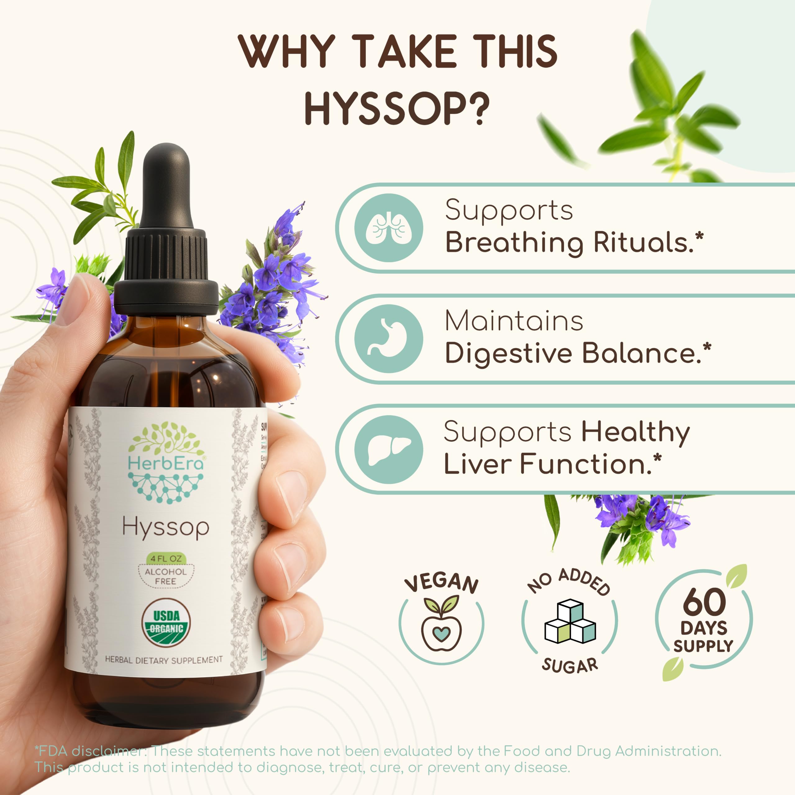 vegan hyssop extract for wellness