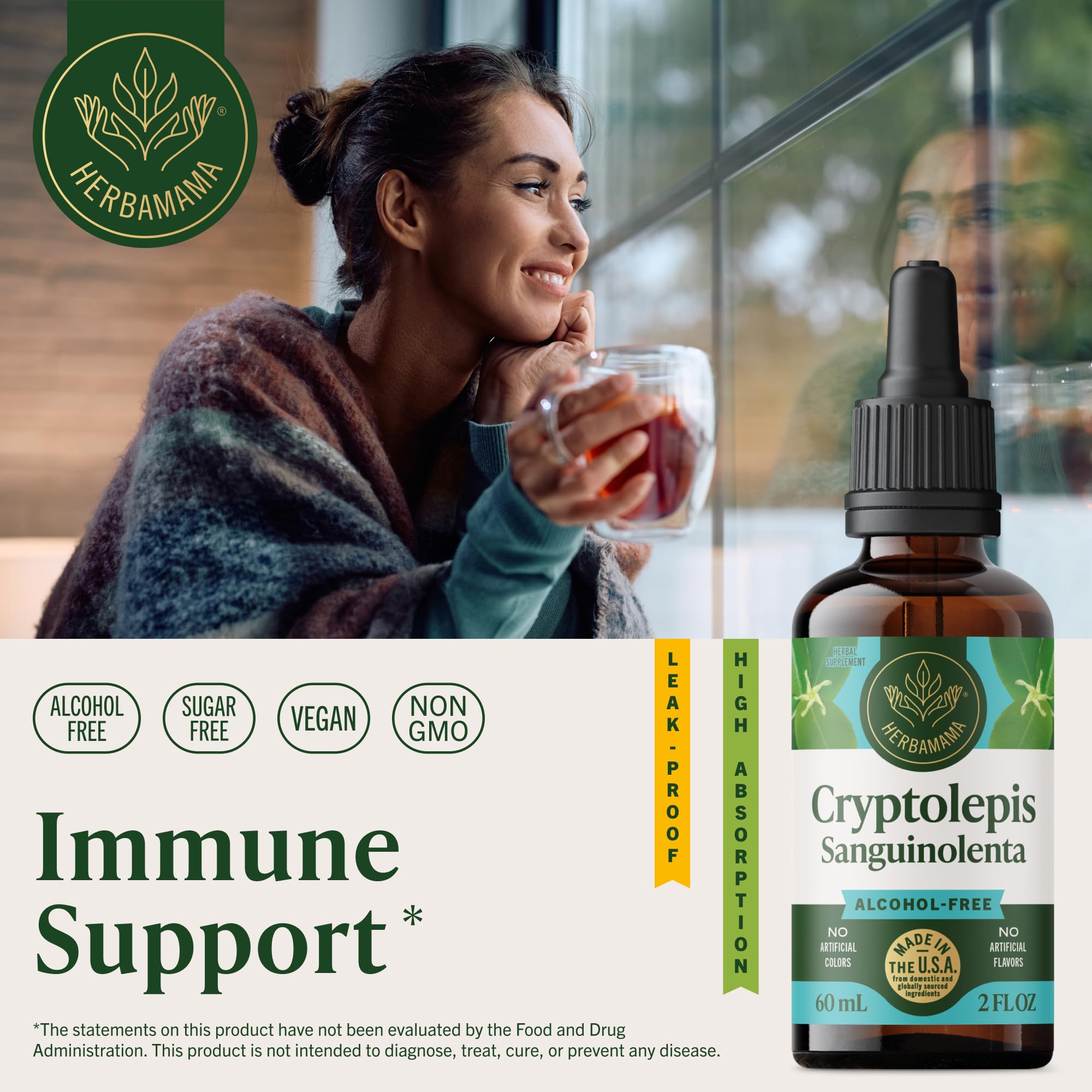 Vegan immune support herbal tincture