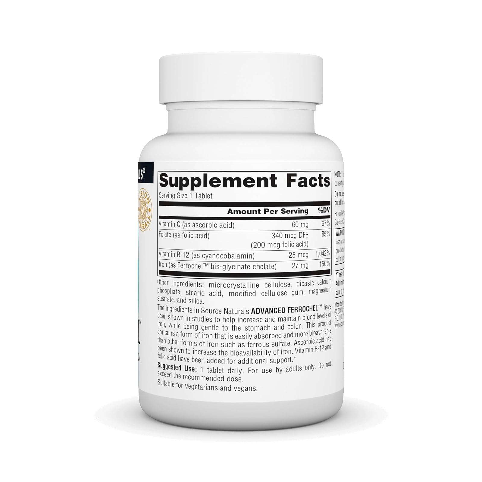 vegan iron bisglycinate tablets