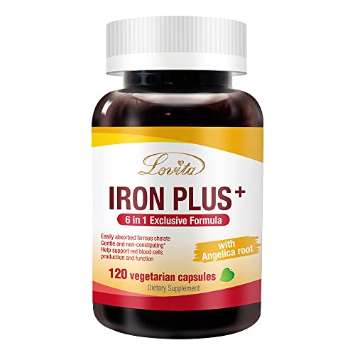 Vegan iron capsules with B12