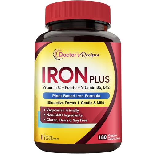 vegan iron capsules with vitamin C