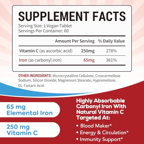 vegan iron for red blood cells