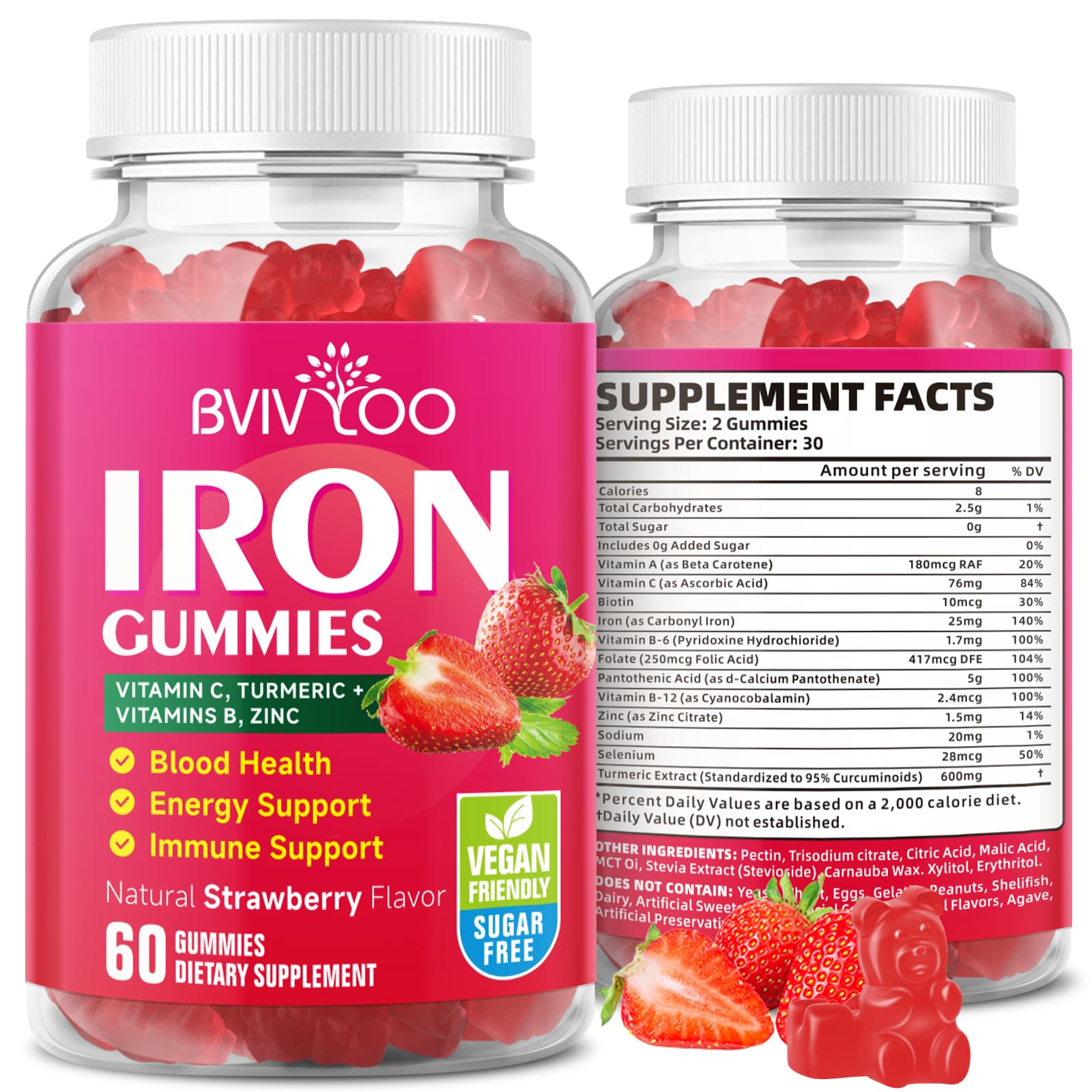 vegan iron gummies for energy
