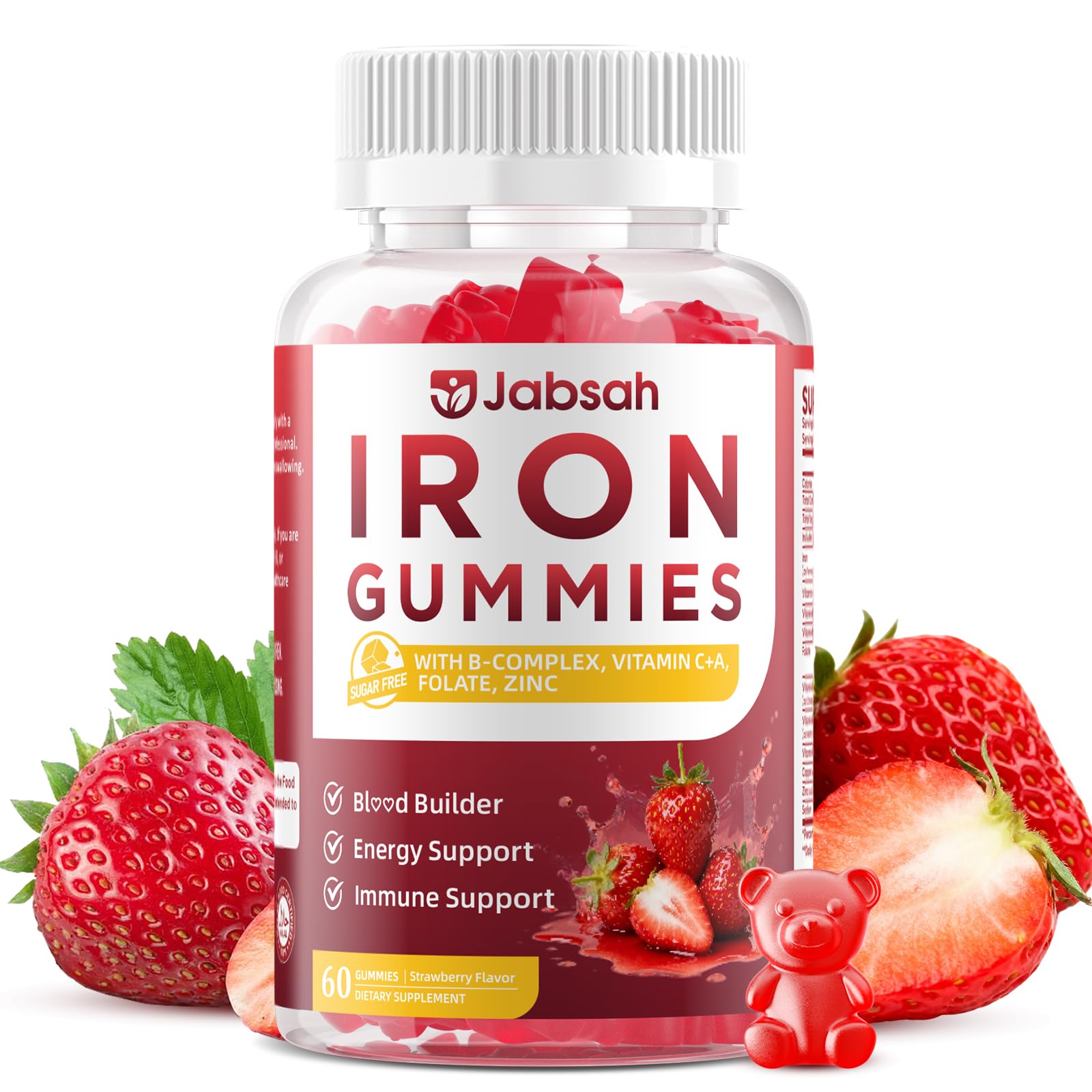 Vegan iron gummies for energy