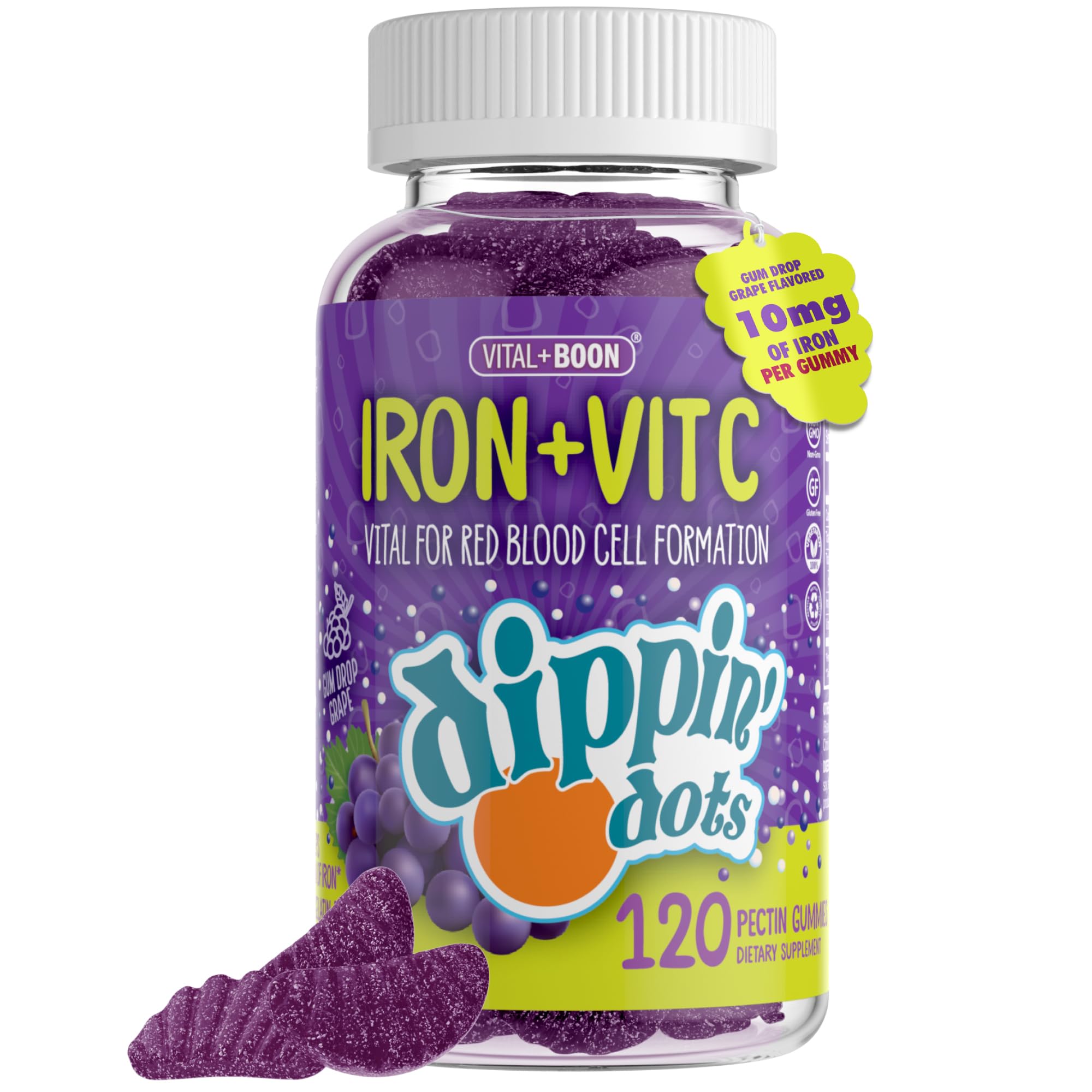 vegan iron gummies for women