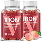 vegan iron gummies peach flavour