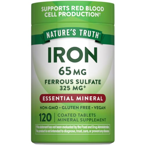 Vegan iron pills for energy