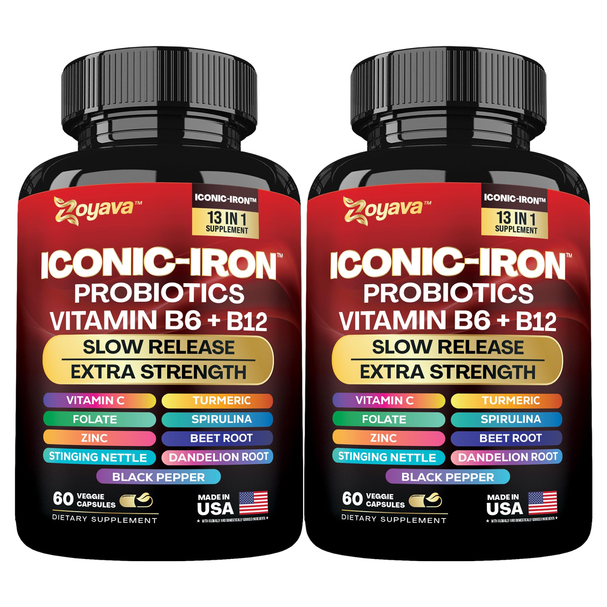 vegan iron supplement capsules