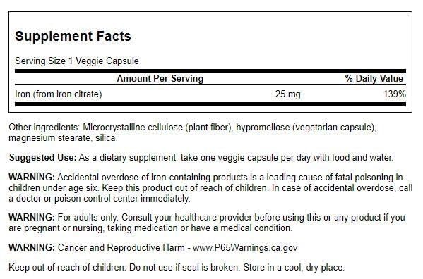 vegan iron supplement for energy