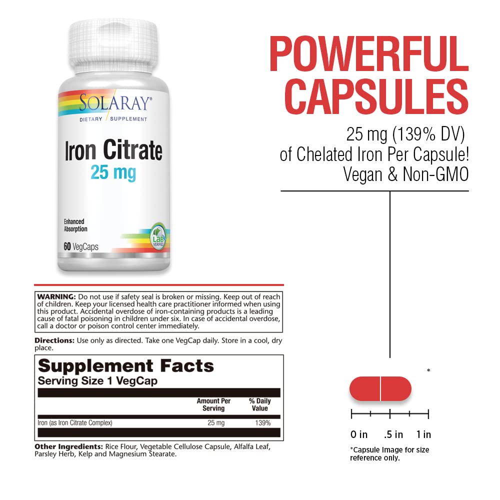 Vegan iron supplement for vitality