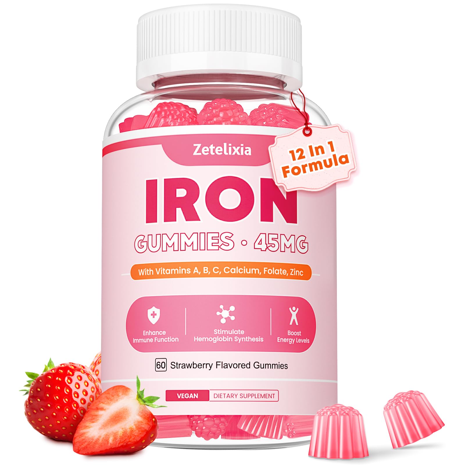 vegan iron supplement gummies for energy