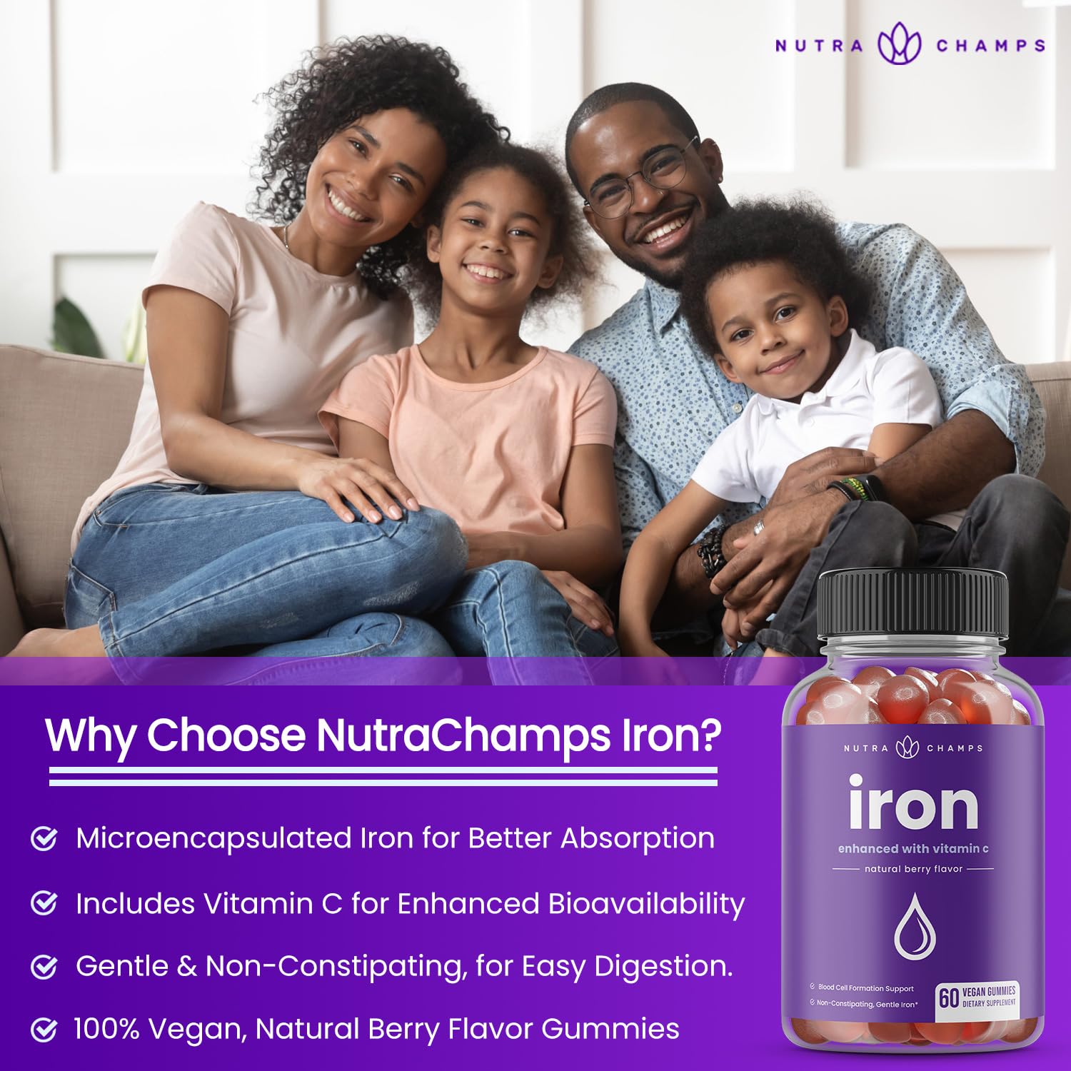 vegan iron supplement with bisglycinate