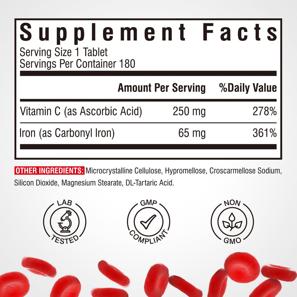 vegan iron tablets for energy