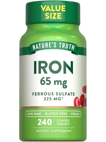 Vegan iron tablets for energy