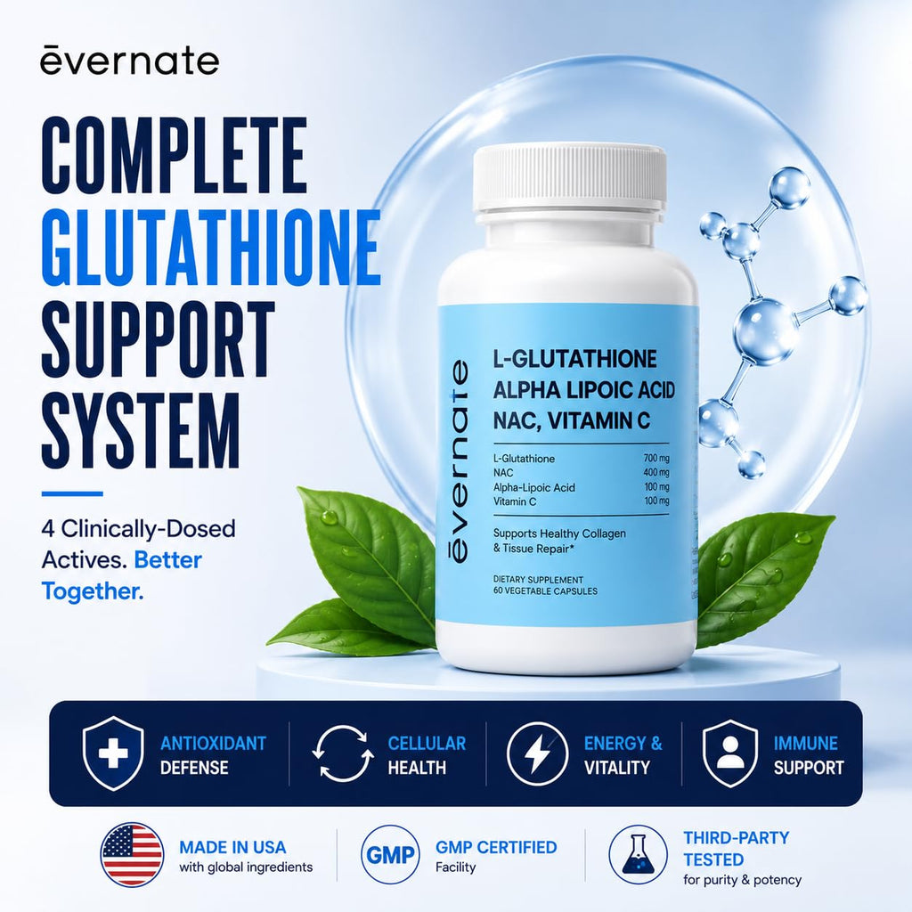 Vegan L-Glutathione with NAC benefits