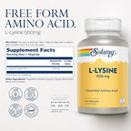 vegan l-lysine capsules for cold sores