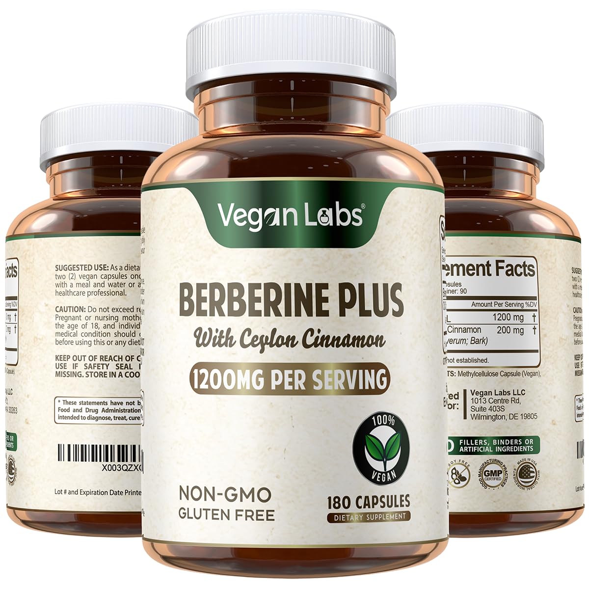 Vegan Labs berberine HCL capsules
