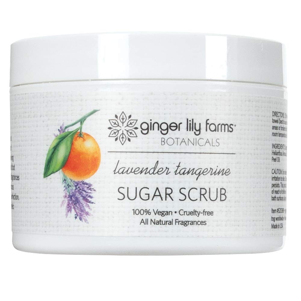 vegan lavender tangerine sugar scrub