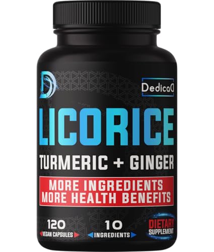 Vegan licorice root capsules for digestion