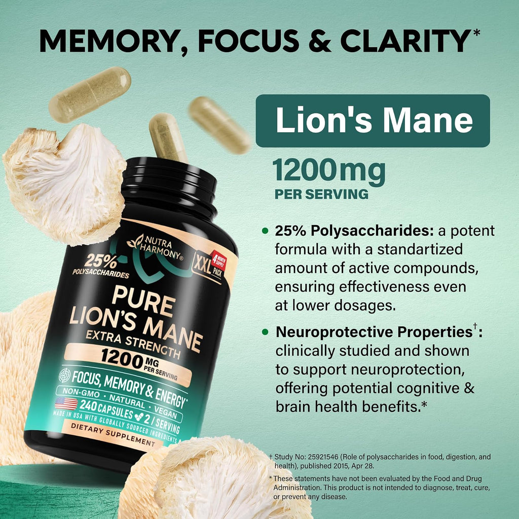 vegan lion's mane for brain health