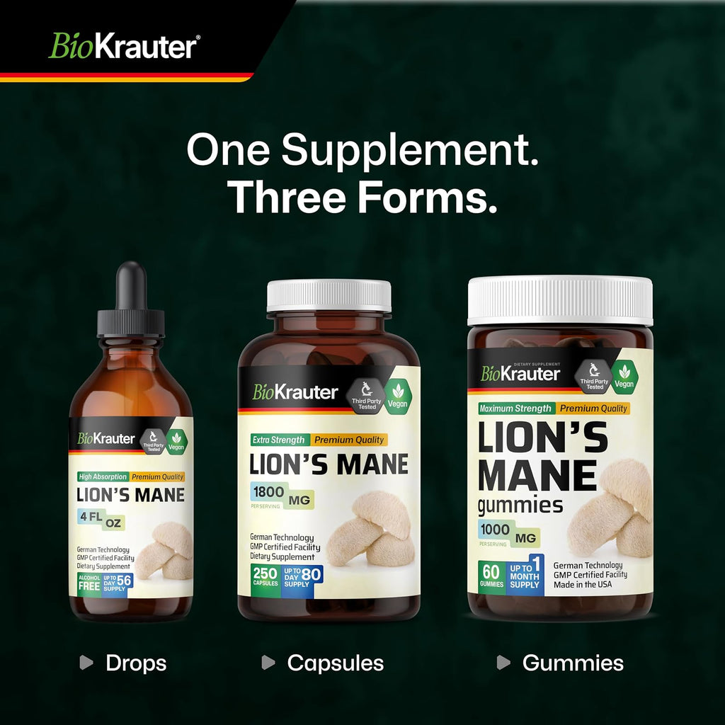 vegan lion's mane health tonic