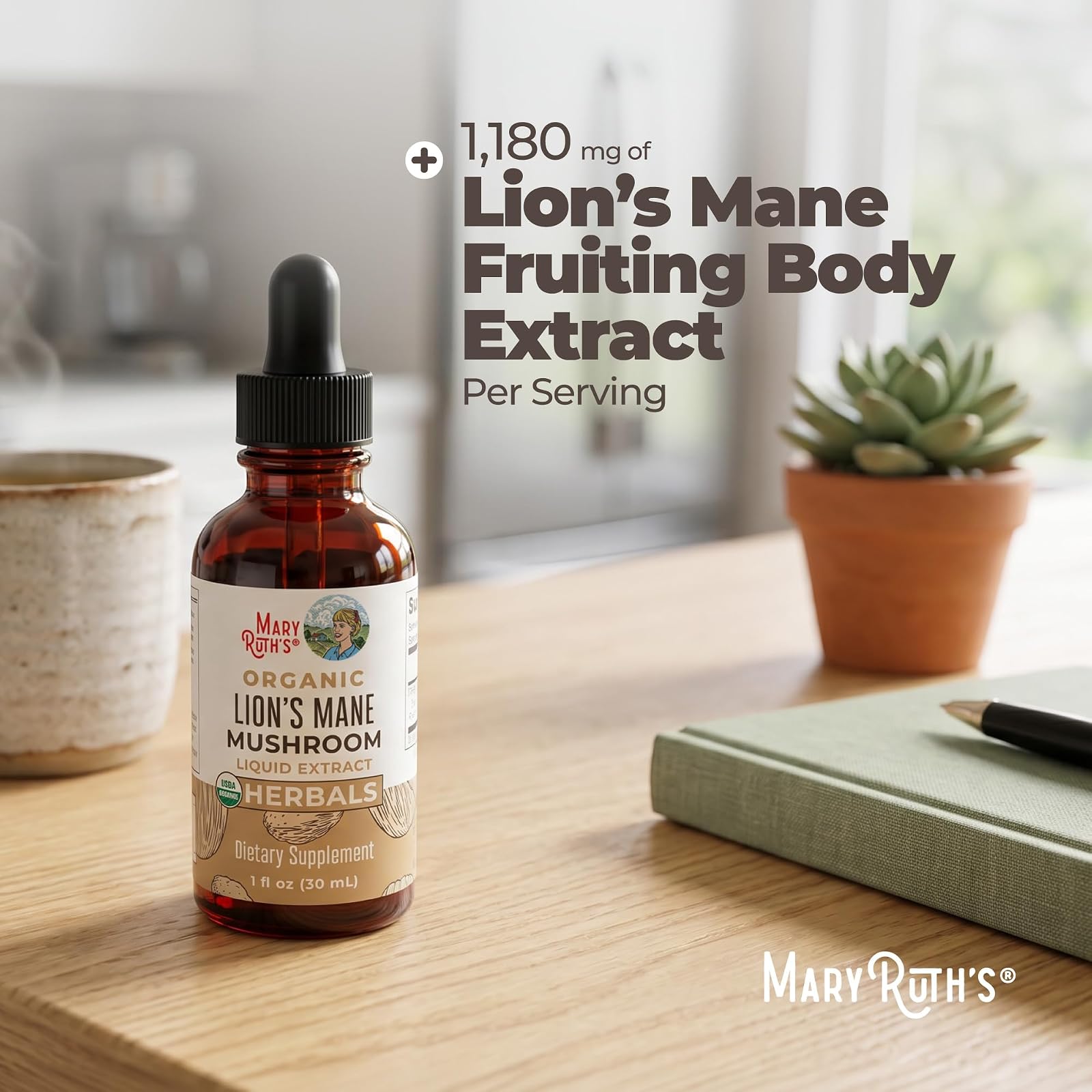 vegan lion's mane liquid supplement