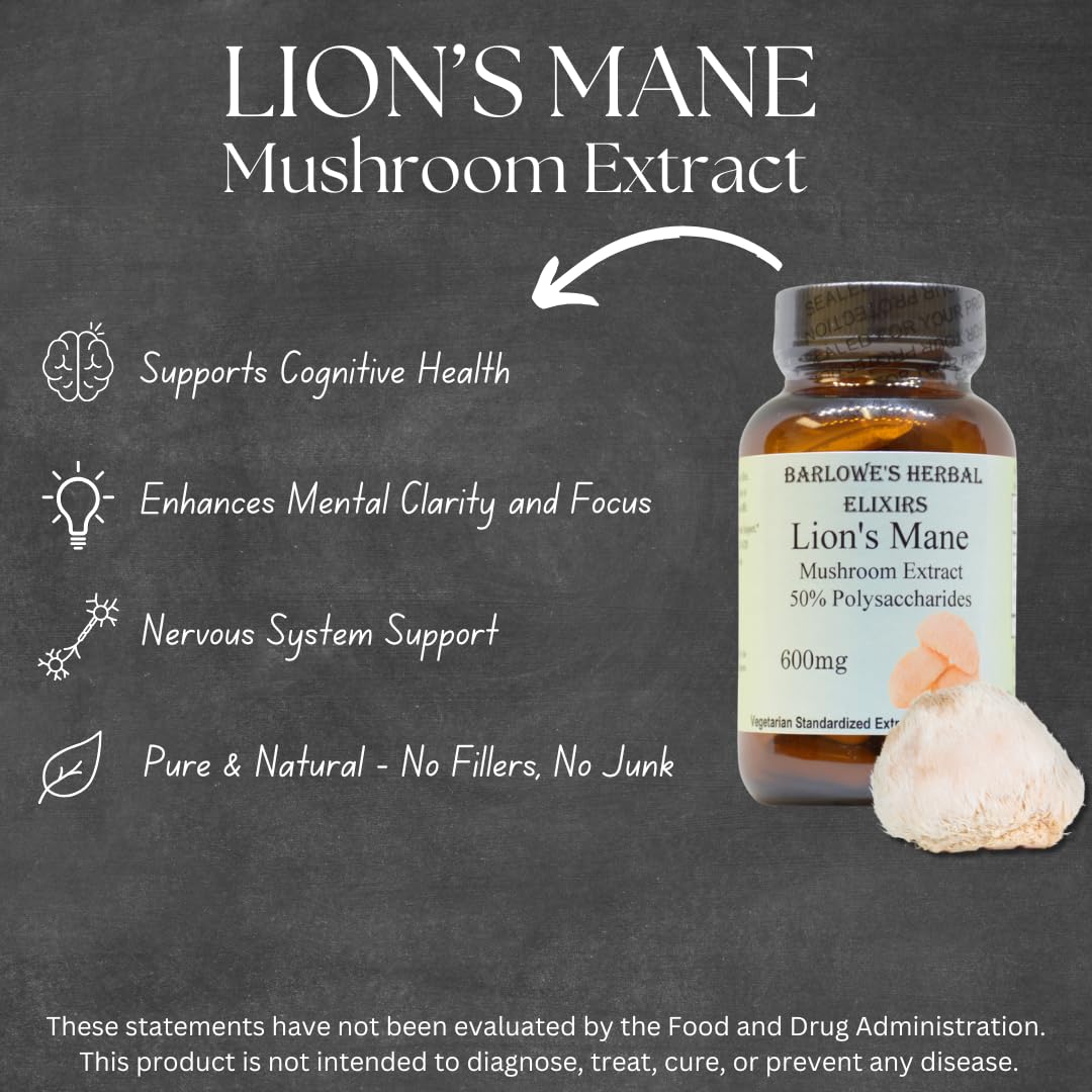 Vegan Lion's Mane mushroom capsules