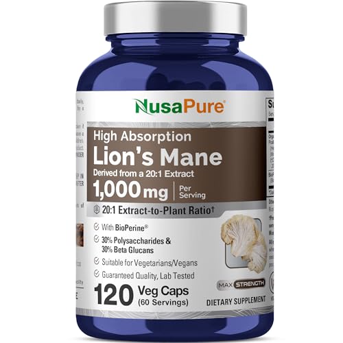 vegan Lion's Mane mushroom capsules
