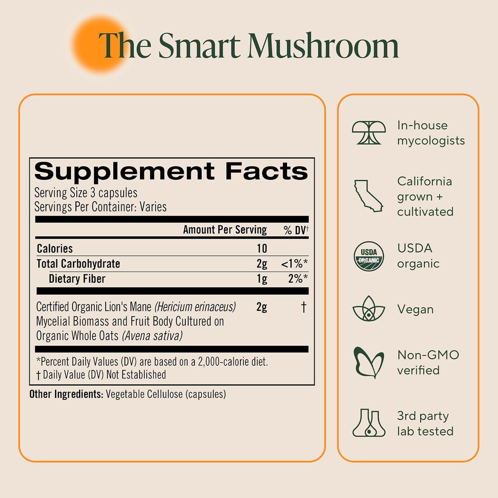 vegan Lion's Mane mushroom extract
