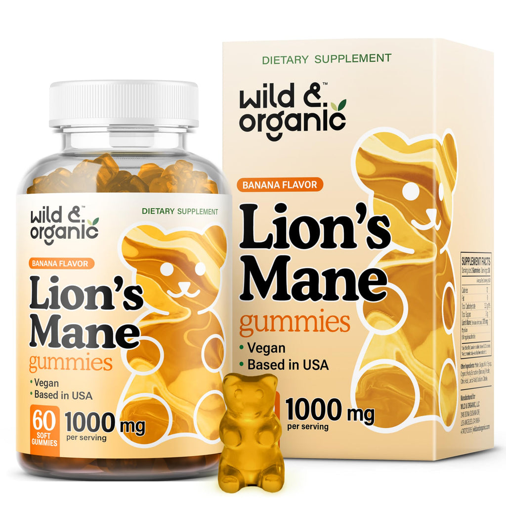 Vegan Lion's Mane mushroom gummies