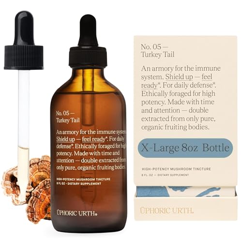 Vegan liquid mushroom drops supplement
