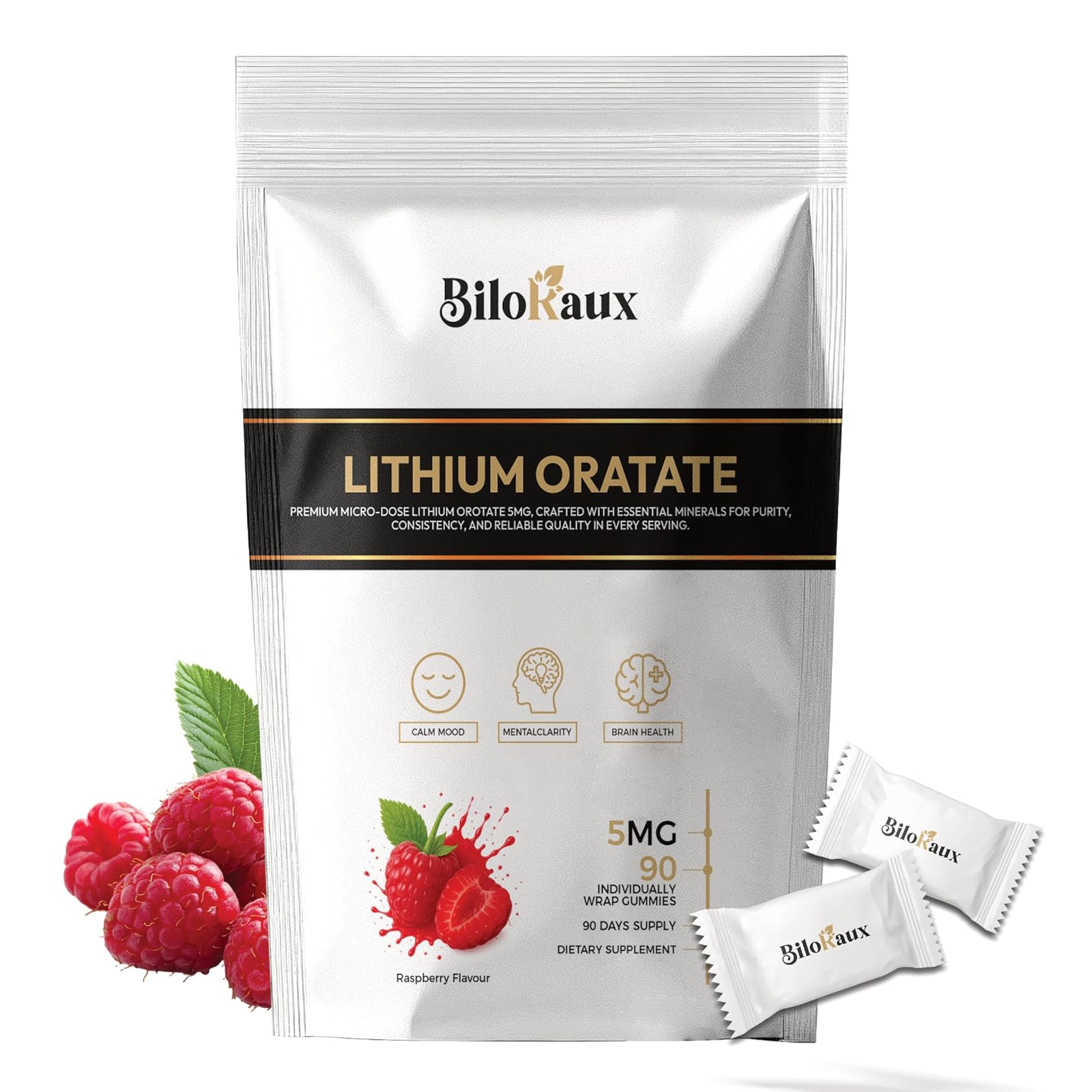 Vegan lithium orotate gummies for mood support