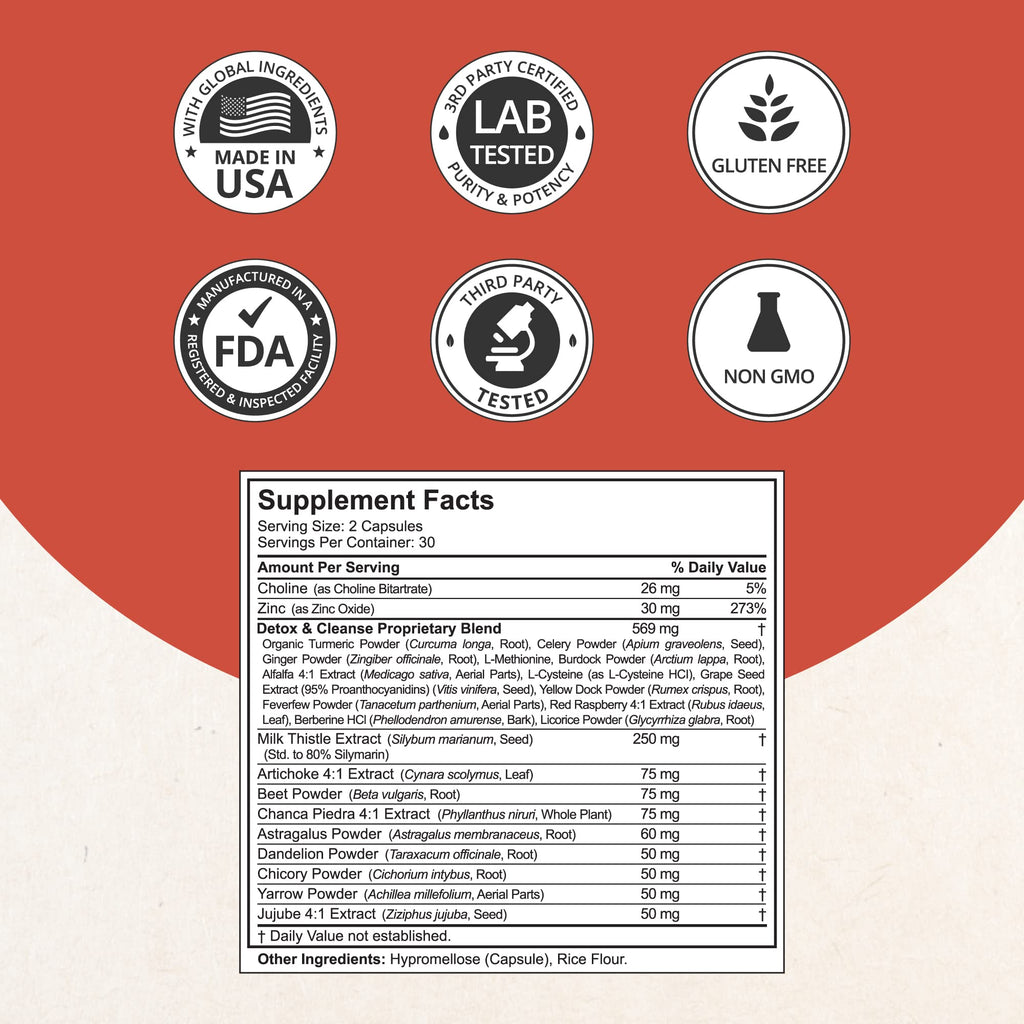 Vegan liver cleanse supplement