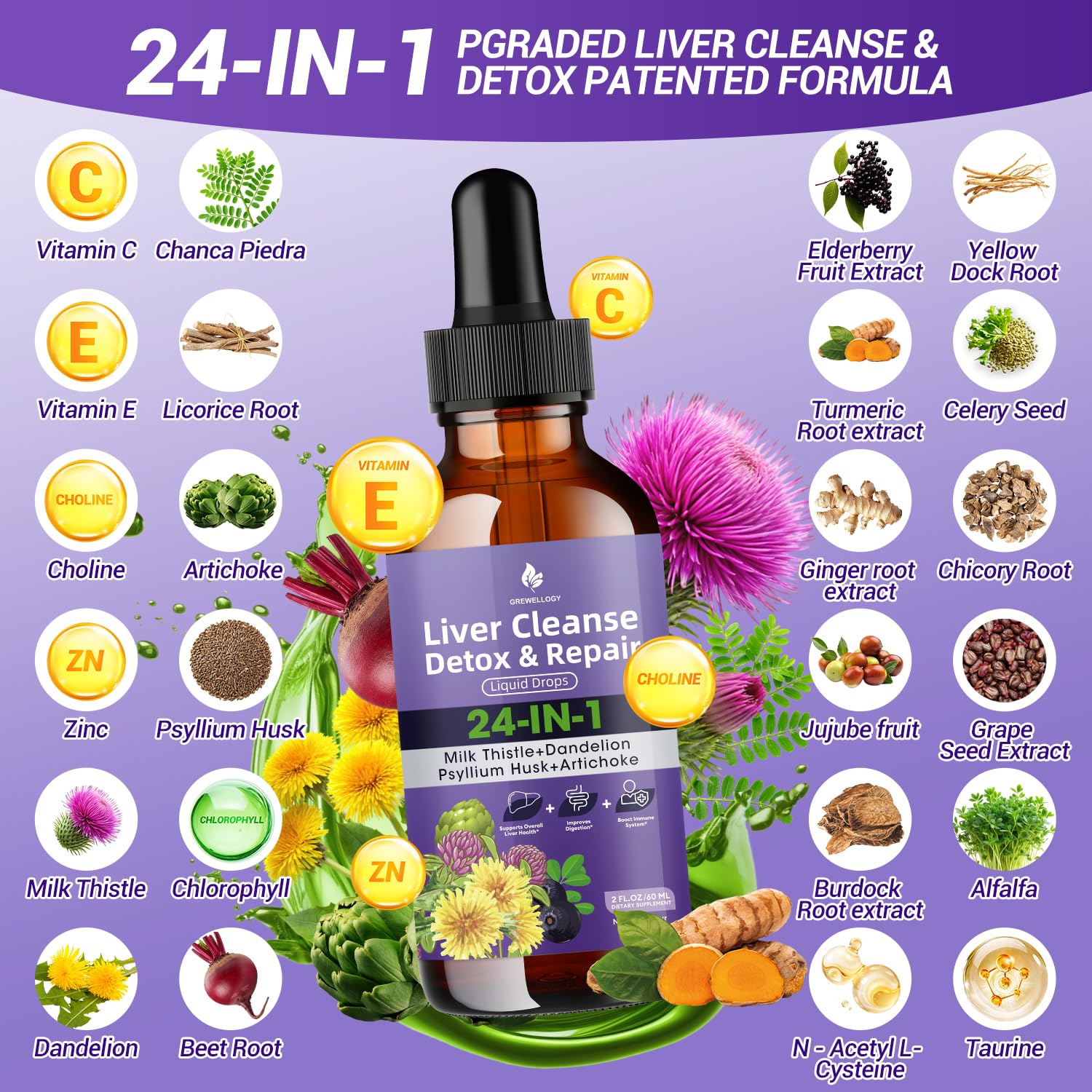 Vegan liver cleanse supplement