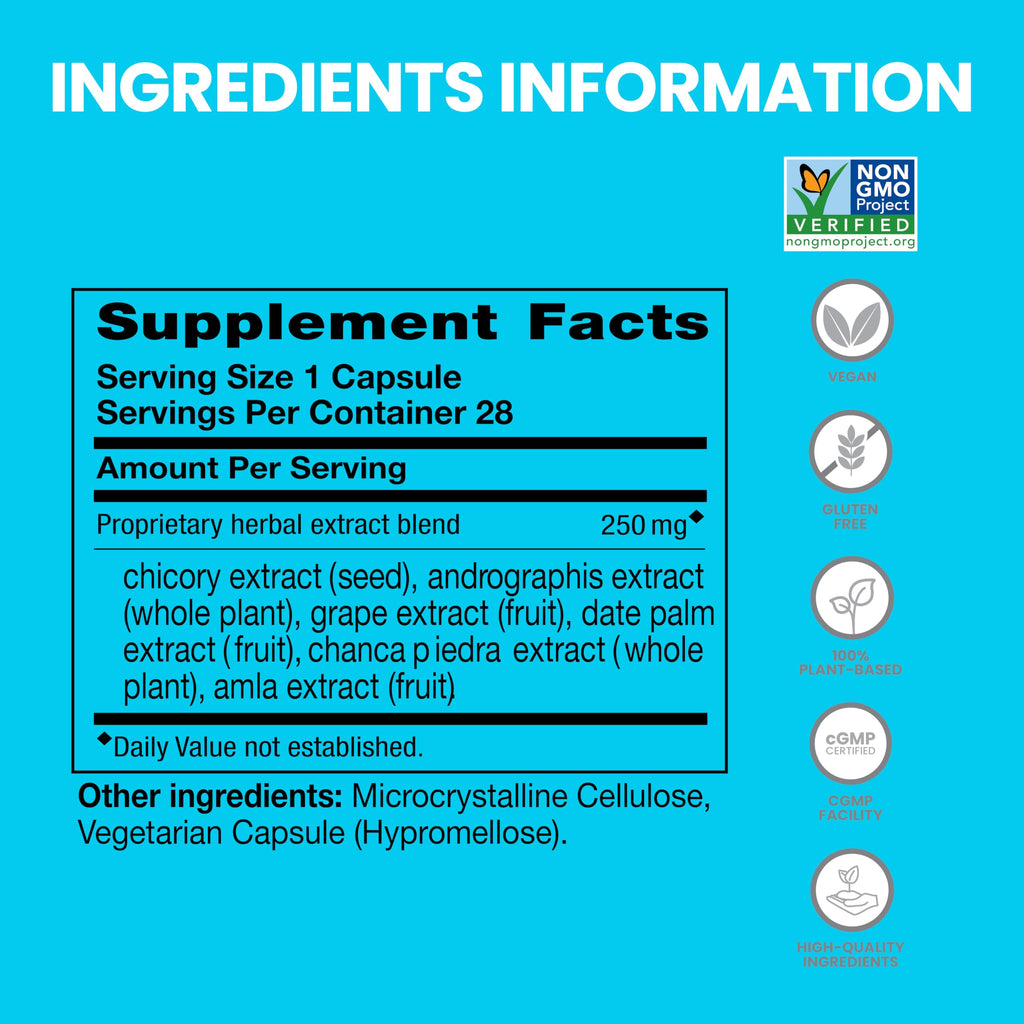 Vegan liver health support capsules