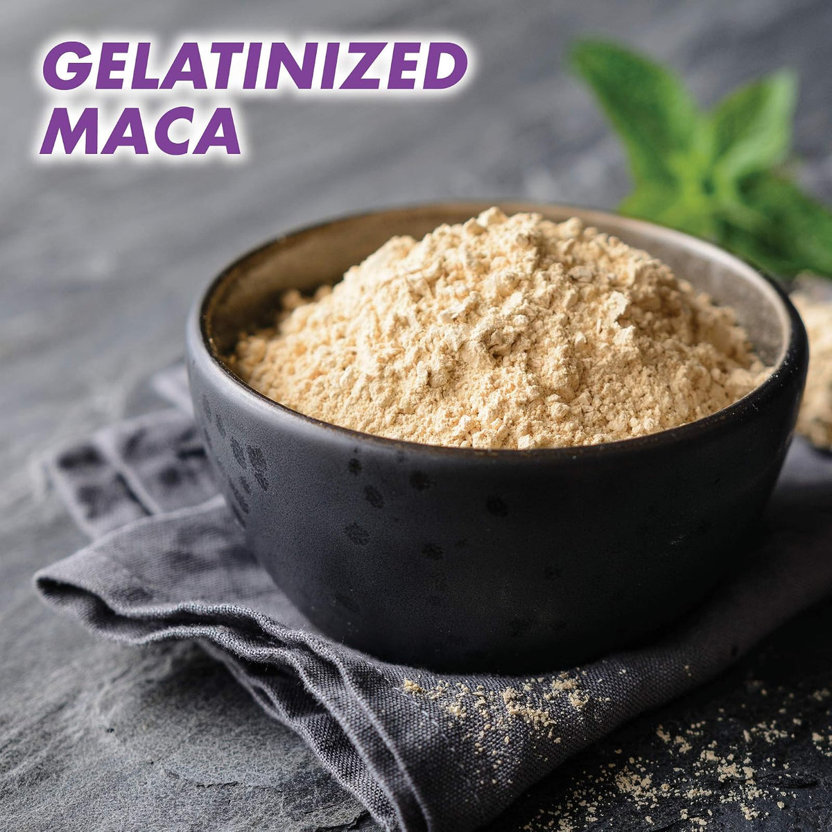 Vegan Maca capsules for daily nutrition