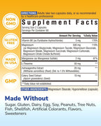 Vegan magnesium capsules for better sleep