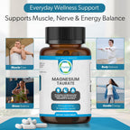 Vegan magnesium capsules for daily wellness