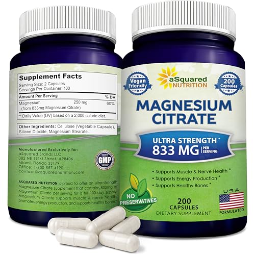vegan magnesium capsules for muscle support