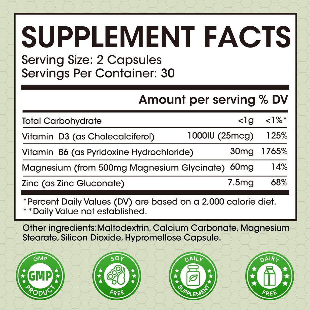 vegan magnesium capsules with zinc