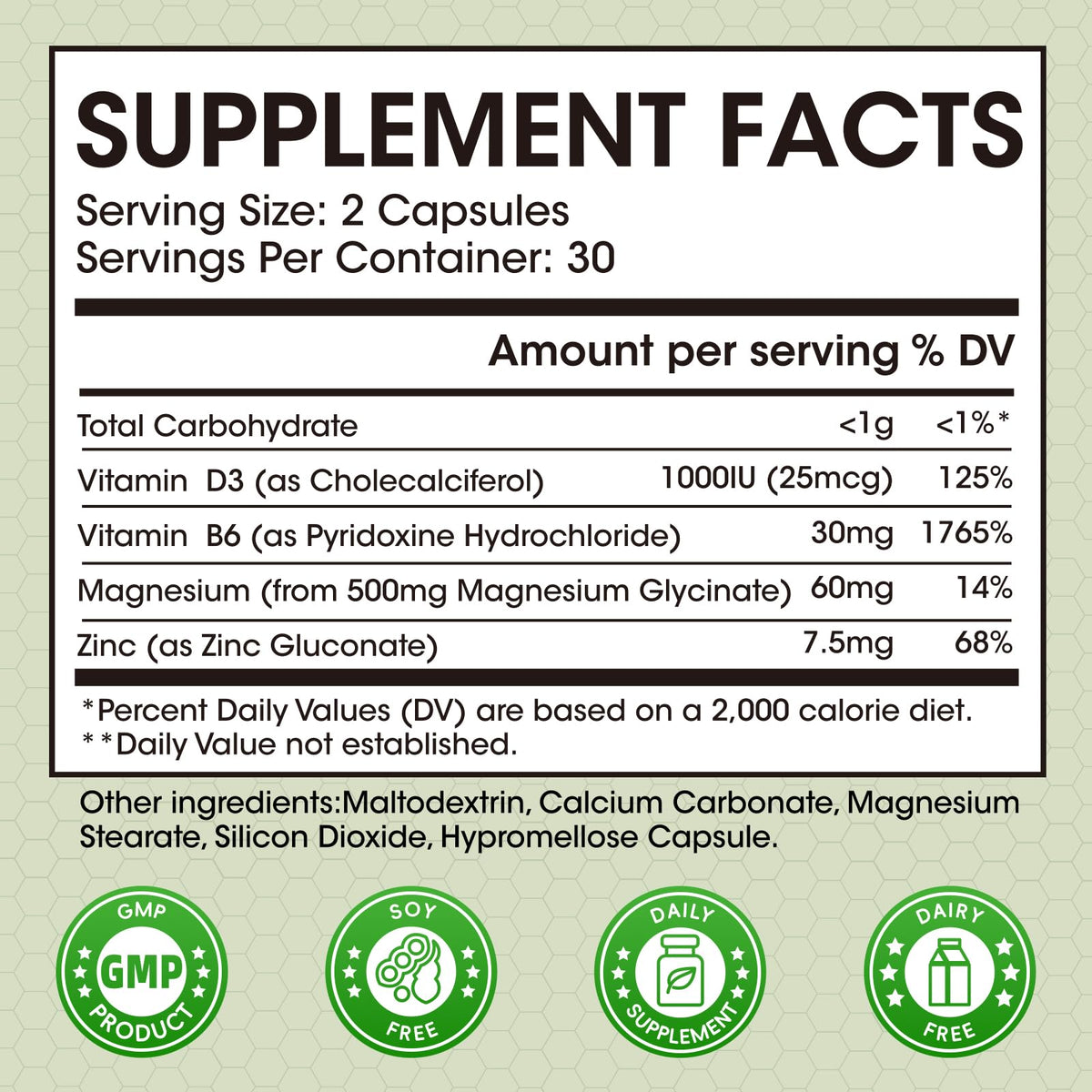 vegan magnesium capsules with zinc