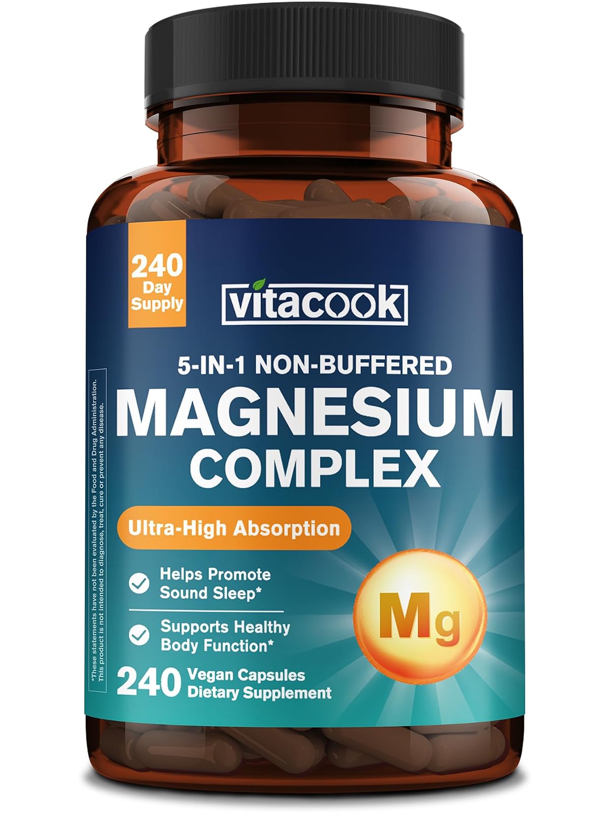 Vegan magnesium complex capsules
