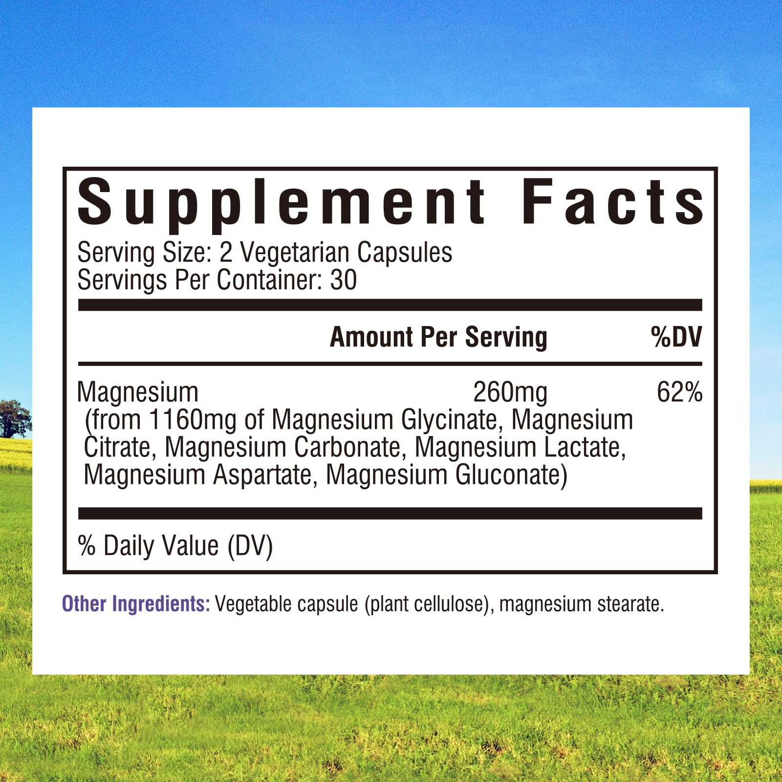 vegan magnesium complex capsules